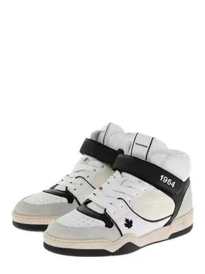 Dsquared2 High Top Sneakers With Contrasting Elements - White