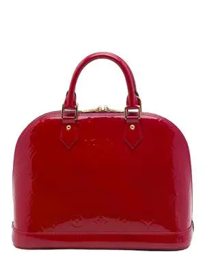 LOUIS VUITTON Monogram Vernis Alma Pm Handbag - Pink