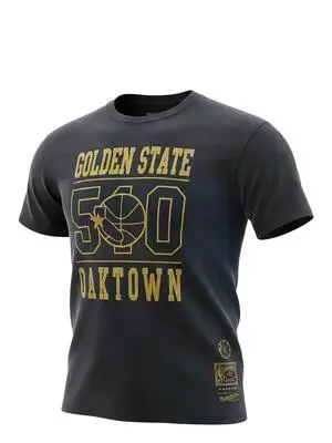 Mitchell & Ness Nba Golden State Warriors Oaktown Code T-shirt - Black