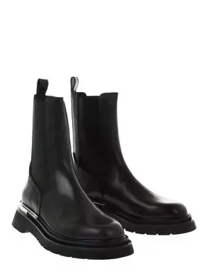 Dsquared2 Urban Hiking Leather Chelsea Ankle Boots - Black