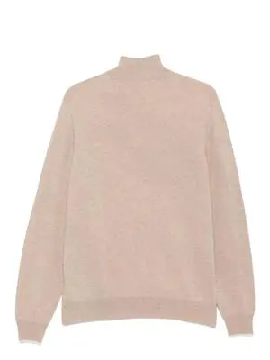Peserico Quarter-zip Knitted Sweater - Neutrals