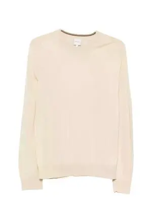 Paul Smith Crew Neck Wool Sweater - Neutrals