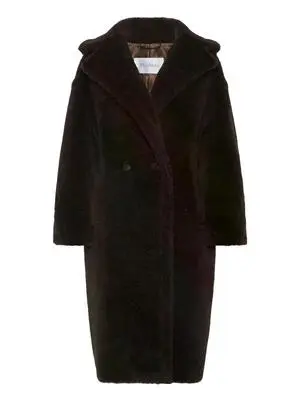 Max Mara Teddy Double-breasted Coat - Brown