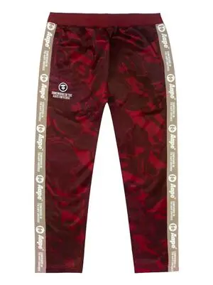 AAPE BY *A BATHING APE Moonface Camo Track Pants - Red