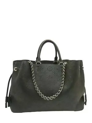 LOUIS VUITTON Monogram Mahina Bella Tote Satchel - Black