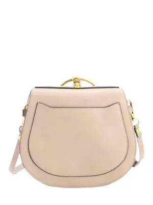 Chloé Nile Leather Medium Crossbody Bag - Grey