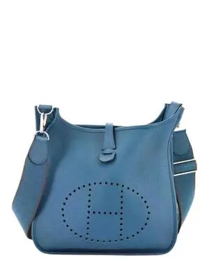 Hermès Evelyn Bag Gen Iii Clemence Pm Crossbody Bag - Blue