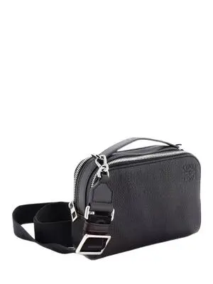 Loewe Camera Leather Mini Crossbody Bag - Black