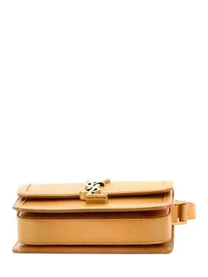 Saint Laurent Solferino Leather Small Crossbody Bag - Brown