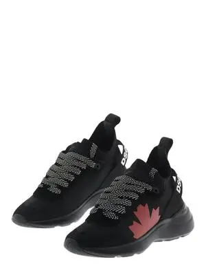 Dsquared2 Logo-strap Mesh Sneakers - Black