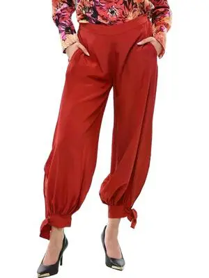 Stella McCartney Sophia Chiffon Balloon Pants - Red
