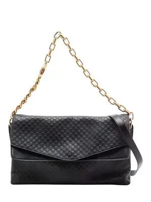 Gucci Microssima Chain Satchel - Black