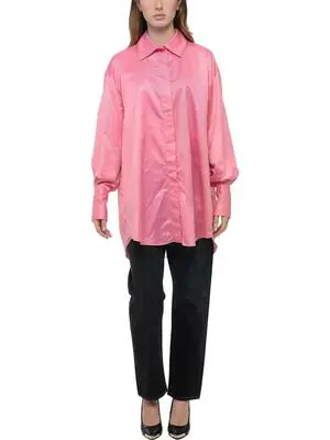 PATOU Oversized Asymmetric Shirt - Pink