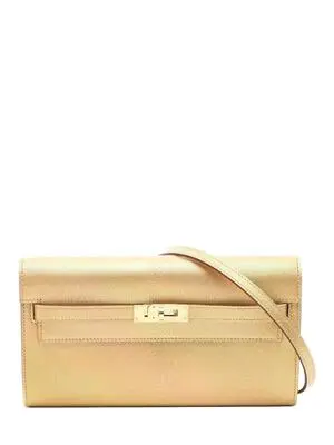 Hermès Kelly To Go Wallet Crossbody Bag - Gold