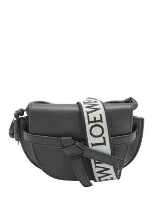 Loewe Soft Calf Gate Dual Crossbody Bag - Black