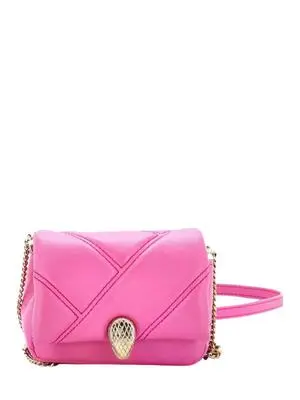 BVLGARI Serpenti Cabochon Shoulder Bag - Pink