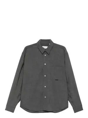 LARDINI Chest-pocket Button-up Shirt - Grey