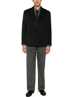 LARDINI Chest-pocket Button-up Shirt - Grey