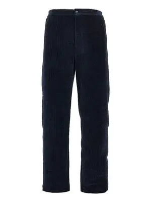 Emporio Armani Ribbed Chenille Pants - Blue