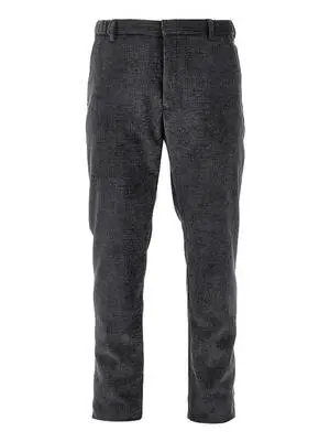 Emporio Armani Textured Velvet Pants - Grey