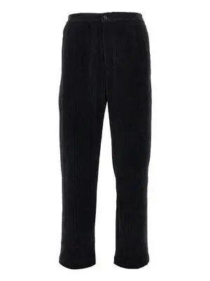 Emporio Armani Ribbed Chenille Pants - Black