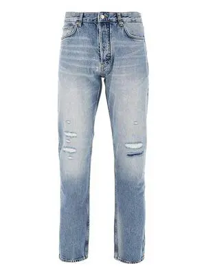 Emporio Armani J101 Denim Jeans With Knee Slits - Blue