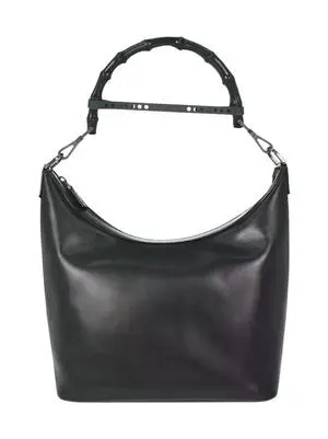 Gucci Bamboo Handle Shoulder Bag - Black