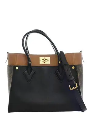 LOUIS VUITTON Monogram Side Mm Satchel - Black