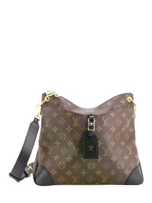 LOUIS VUITTON Monogram Canvas Odeon Nm Mm Crossbody Bag - Black