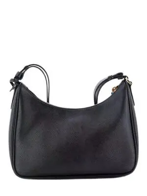 Prada Saffiano Leather Mini Shoulder Bag - Black