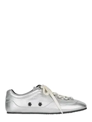 Cecilie Bahnsen Blaise" Metallic Leather Sneakers - Argento