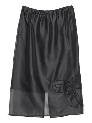 Cecilie Bahnsen Hybrid Organza Skirt - Nero