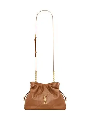 Saint Laurent Jamie Shoulder Pouch In Lambskin - Fox
