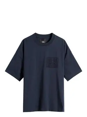 END. Oil Graphic T-shirt - Navy