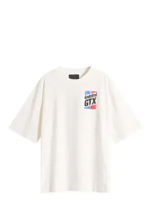 END. Petrol T-shirt - Ecru