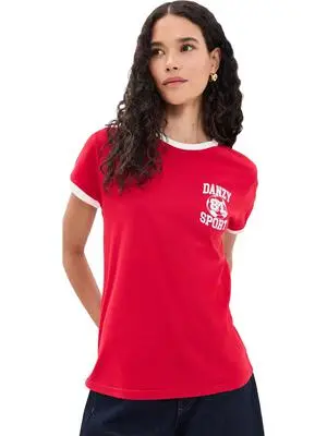 DANZY DANZY Vintage Fit Style Soccer Jersey With Graphic Logo