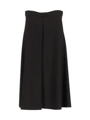 FORTE_FORTE High Waist Flared Skirt - Black