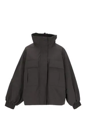 Max Mara Oversized Water-repellent Canvas Jacket - Black