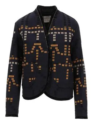 FORTE_FORTE Samarcanda" Jacquard Jacket - Blue