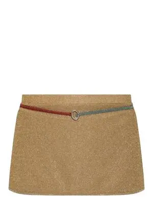 Oseree Lumiere Mini Skirt - Gold