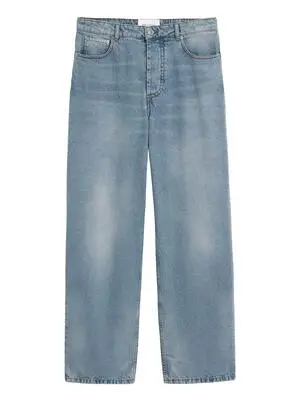 AMI Paris Baggy-fit Cotton Jeans - Blue
