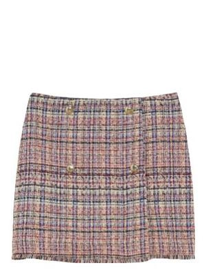 IBLUES A-line Skirt With Button Detail - Red