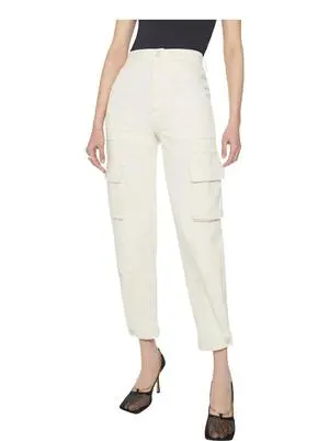 MOTHER High-waisted Work Casual Pants - White