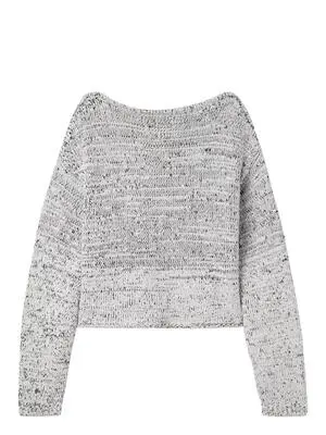 Proenza Schouler Oversized Striped Knit Sweater - White