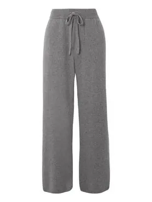 THE ELDER STATESMAN Cashmere Wide-leg Sweatpants - Grey