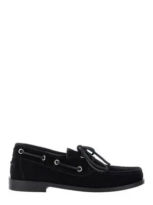 AeydĒ Harris Round Toe Lace-up Shoes - Black