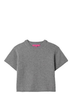 THE ELDER STATESMAN Short-sleeved Cashmere Sweater - Grey