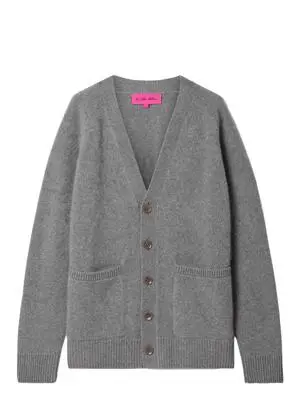 THE ELDER STATESMAN Long-sleeved Cashmere Cardigan - Grey