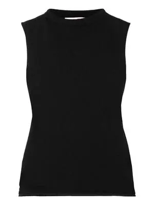 THE ELDER STATESMAN Cashmere Tank - Black