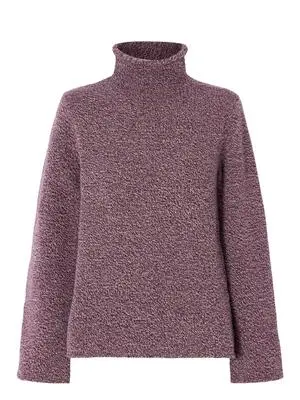 THE ELDER STATESMAN Flow Cashmere Turtleneck Sweater - Wine Red